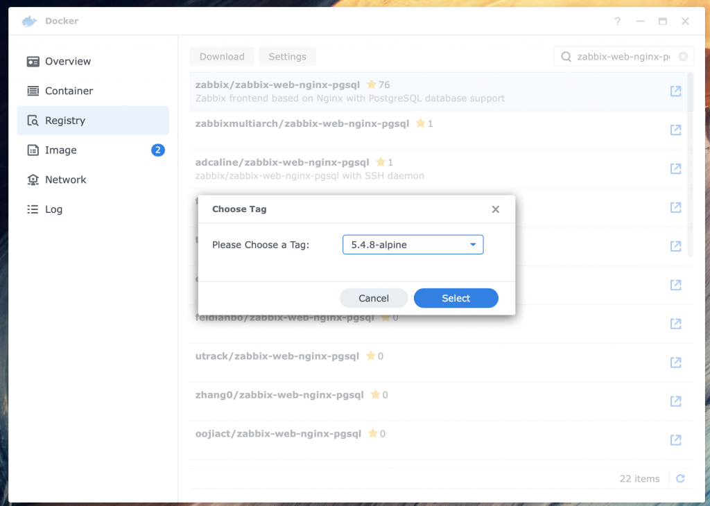 Synology Docker Zabbix Web Nginx Pgsql Download 2 Alles Oder Nichts